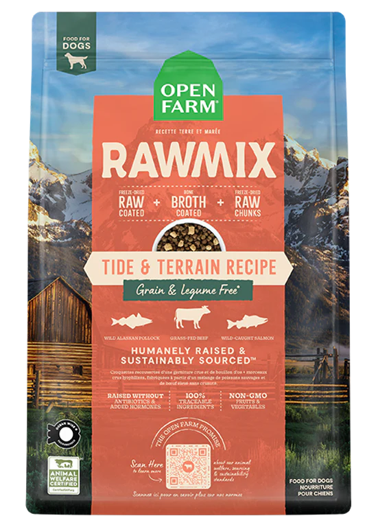 Open Farm - RawMix Ancient Tide and Terrain (Kibble + Freeze Dried Raw ...